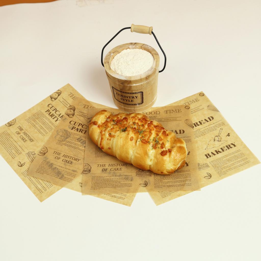 Brown parchment paper, Bake Gold pattern, size 6x6 inches (can be baked ...