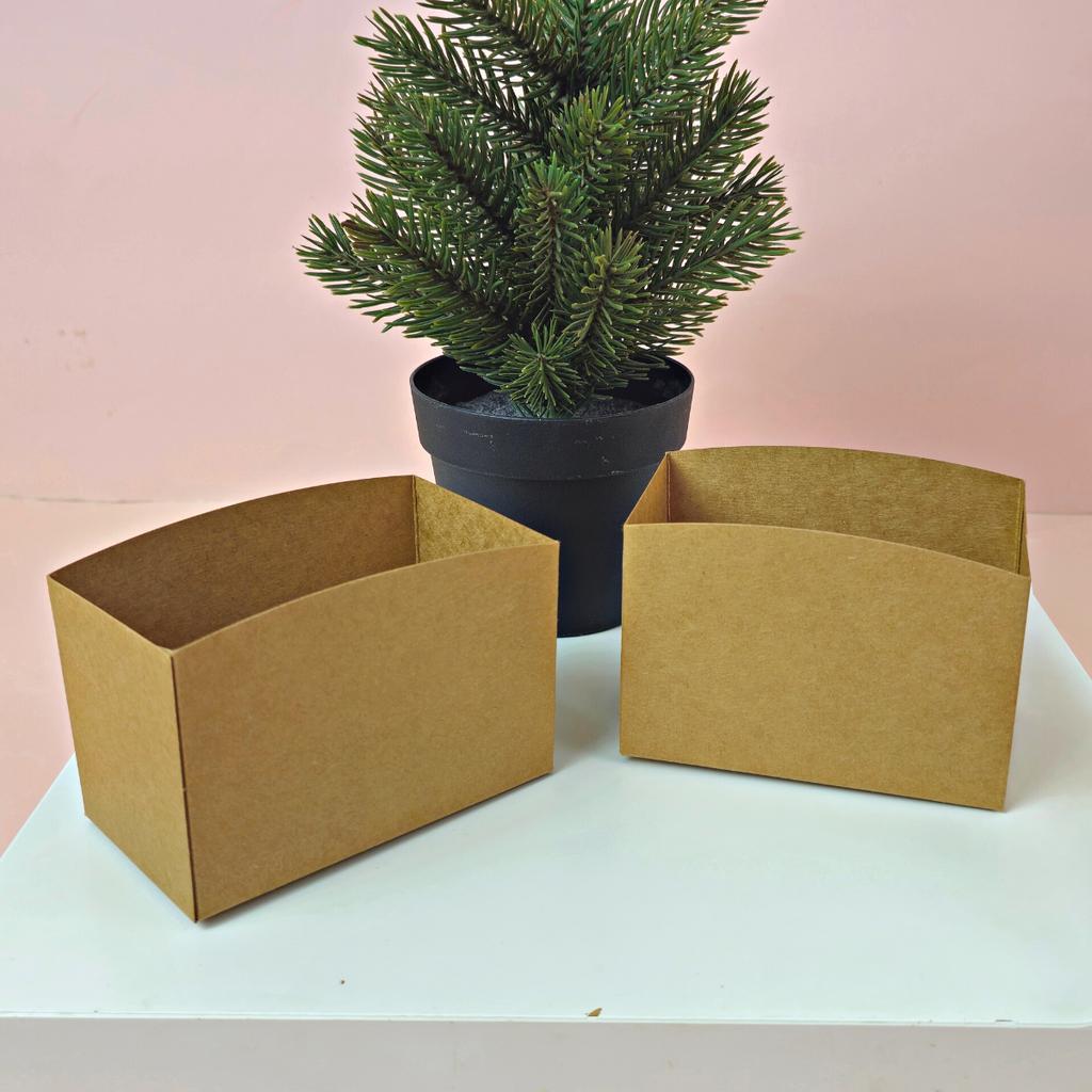 กล่องฟาสฟูดส์ คราฟท์ 6x10x6.5 ซม. - Boxjourney บ็อกซ์เจอร์นี่