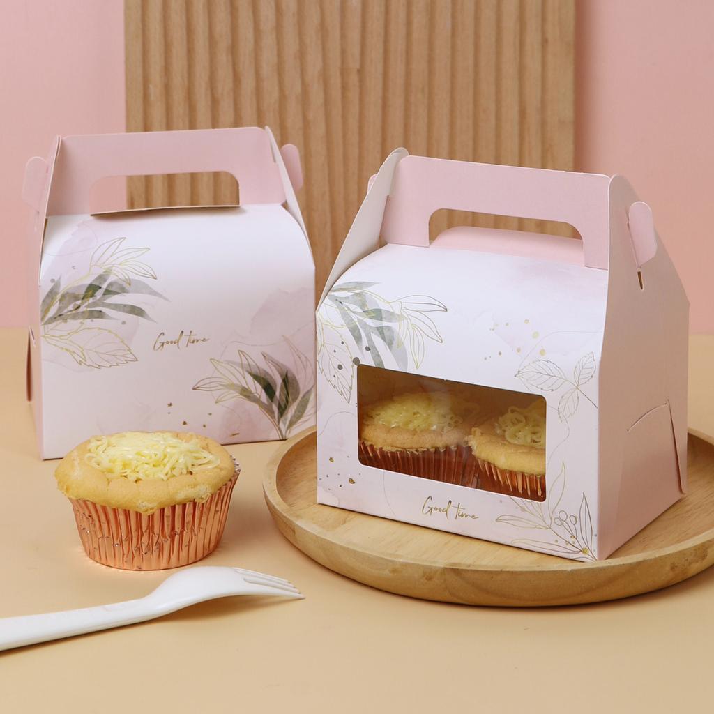 Cakebox with handle window good time design - Boxjourney บ็อกซ์เจอร์นี่